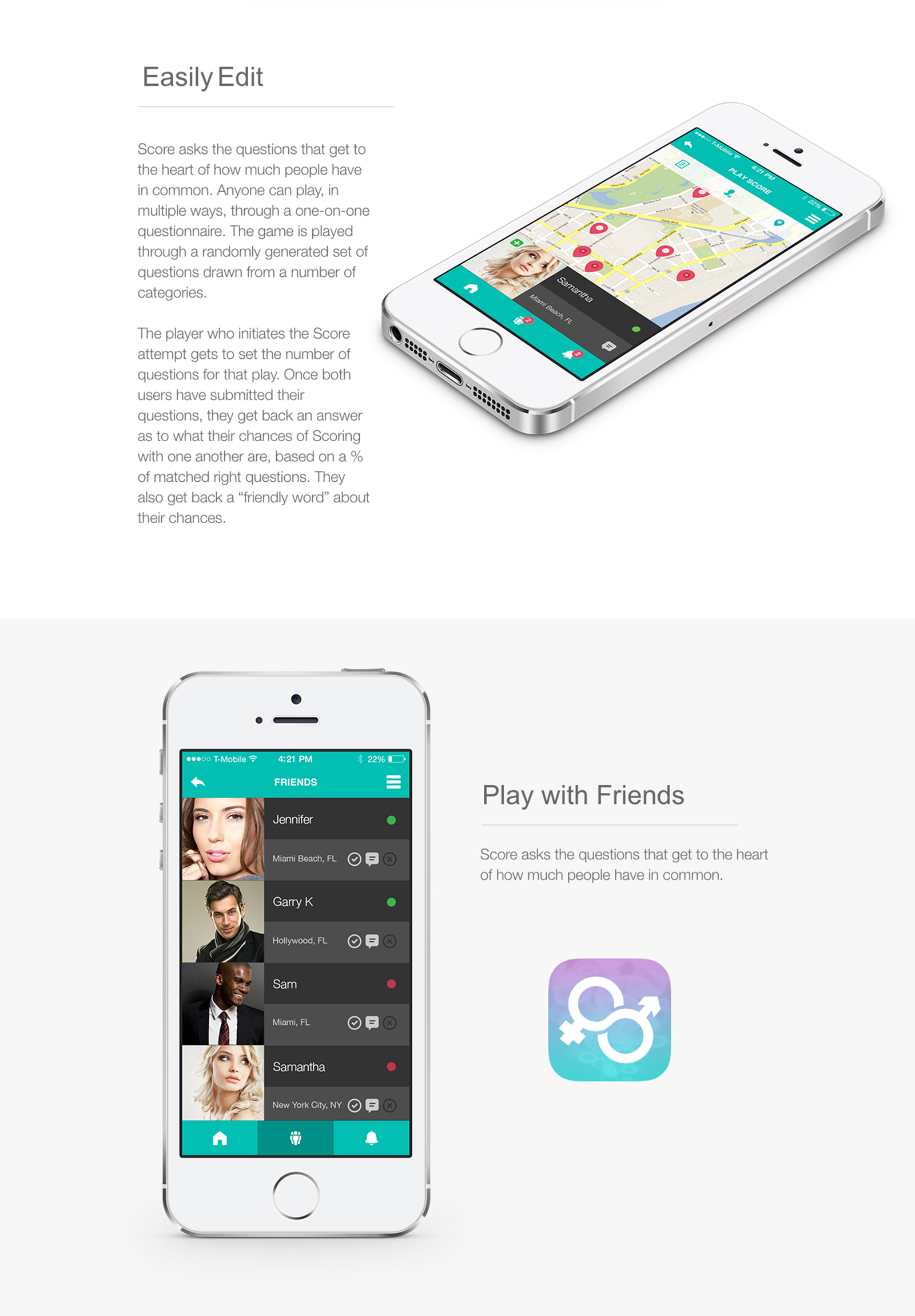 Score Dating App - Design Director - David Oliver Steinberg